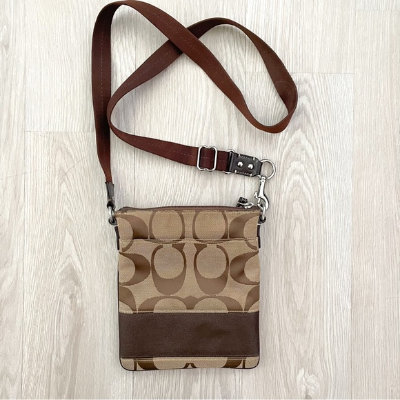 Coach | Bags | Coach Signature Swingpack Crossbody Bag | Poshmark